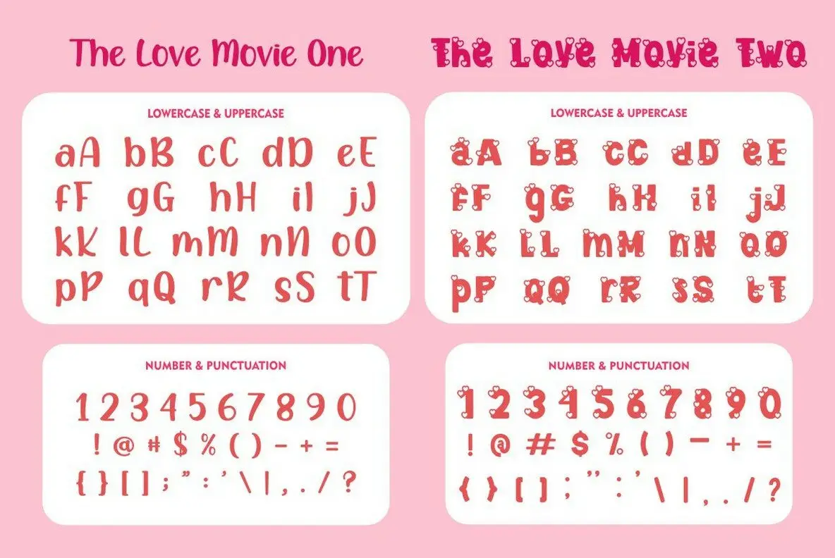 The Love Movies Font - YouWorkForThem