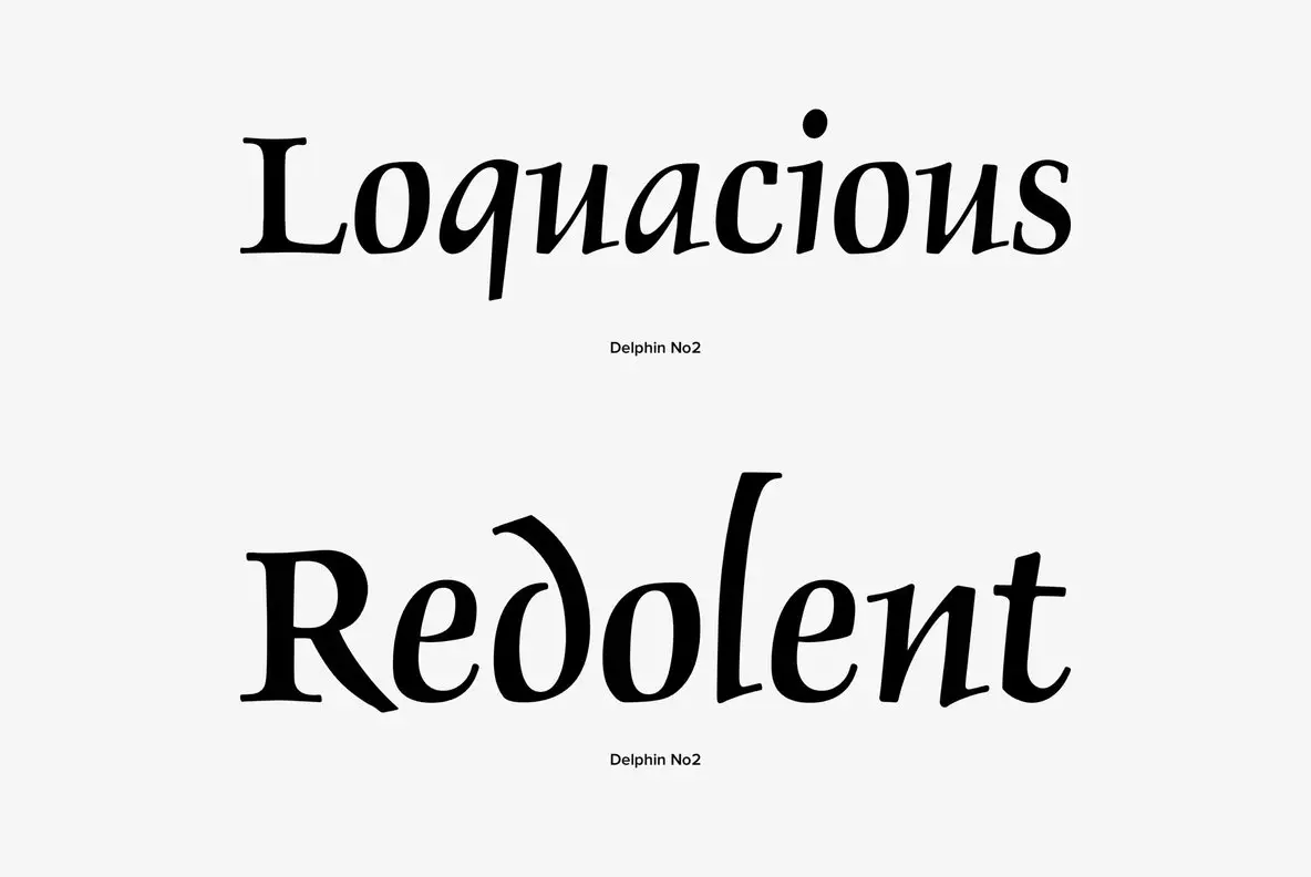 Delphin No 2 Font - FontPath