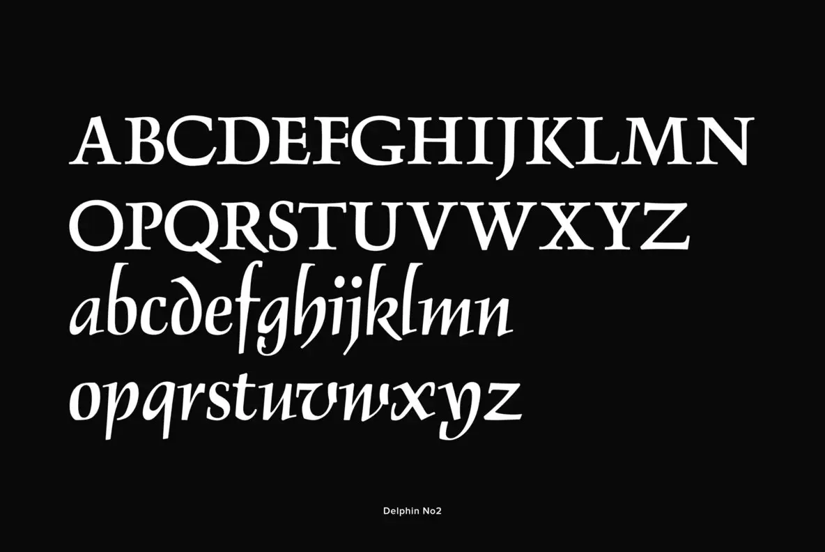 Delphin No 2 Font - FontPath