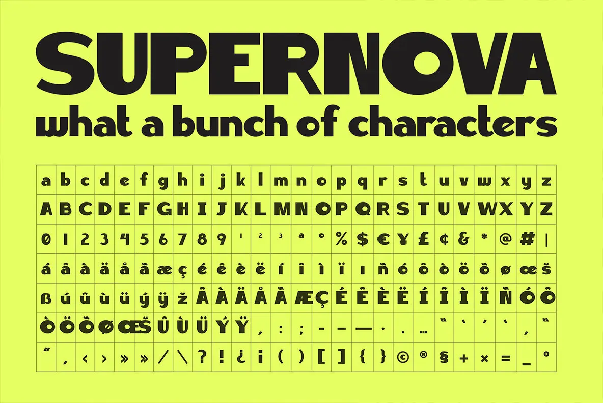 Supernova Font - YouWorkForThem