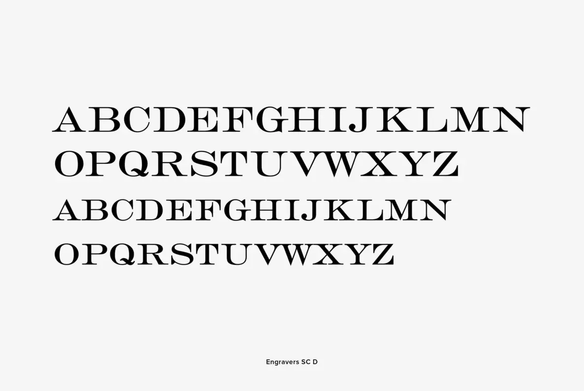 Engravers Font - YouWorkForThem
