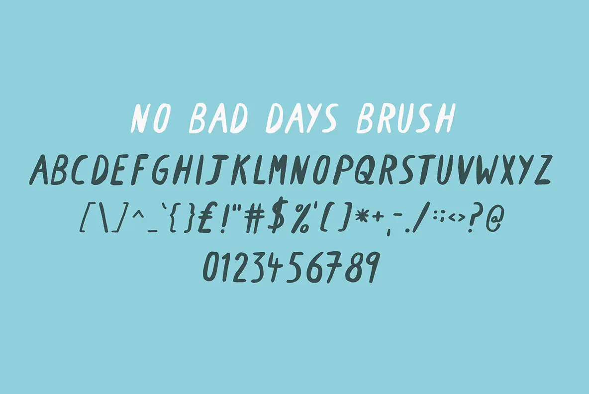 No Bad Days Font - FontPath