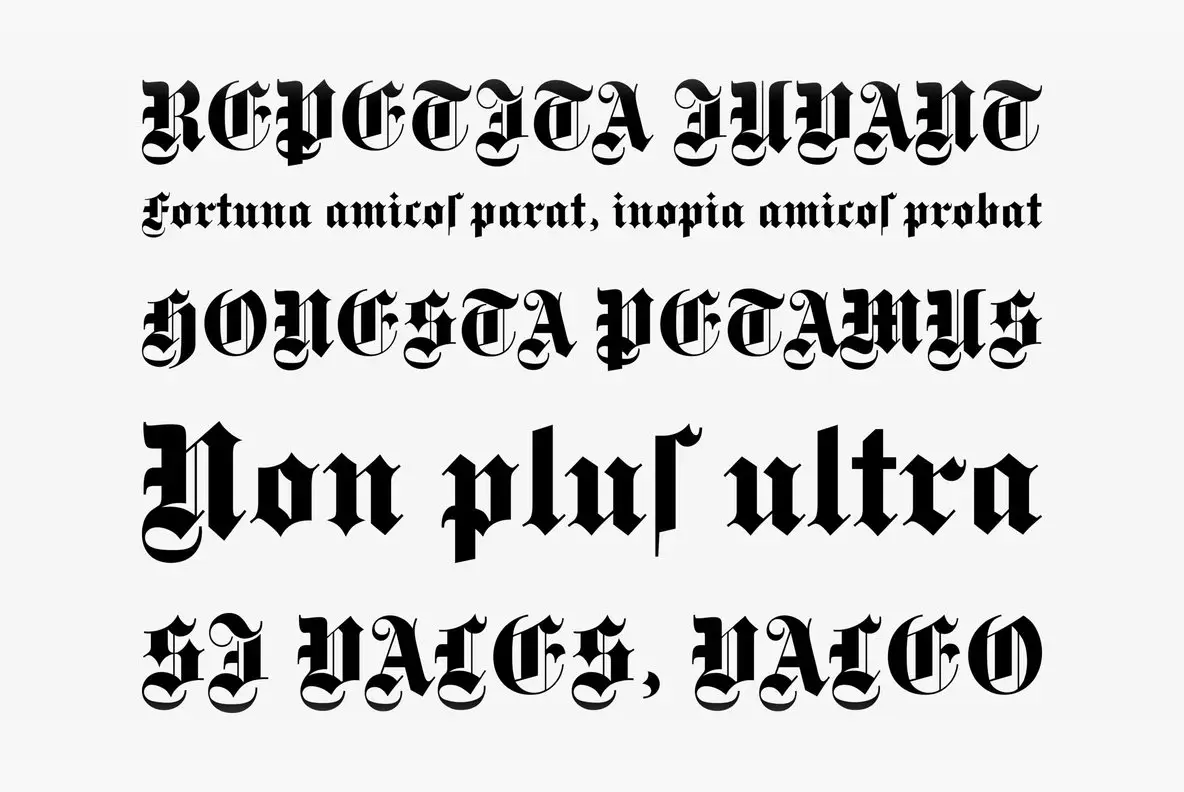 Fette Gotisch Font - YouWorkForThem