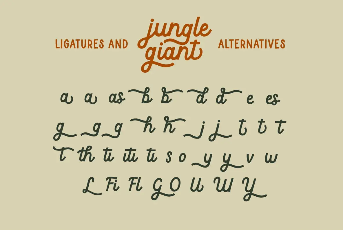 Jungle Giant Font Duo Font - FontPath