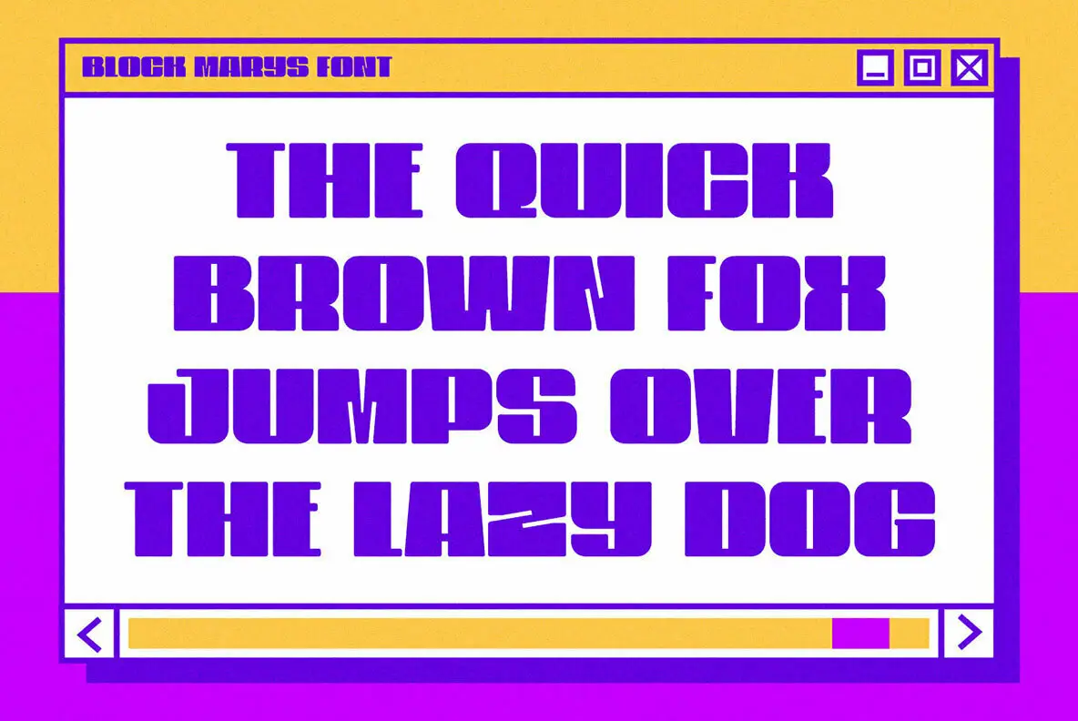 Block Marys Font - YouWorkForThem