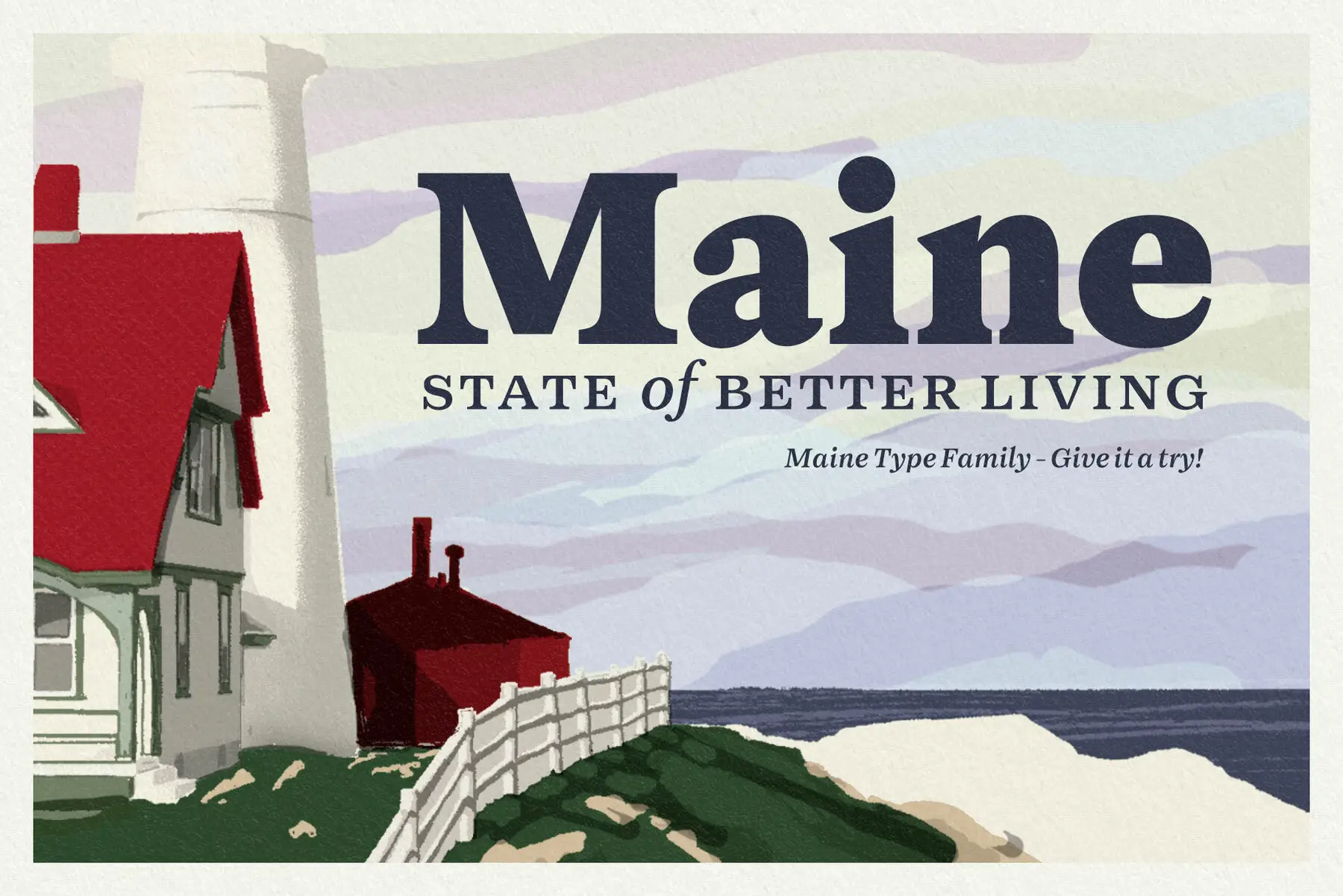 Maine Font - YouWorkForThem