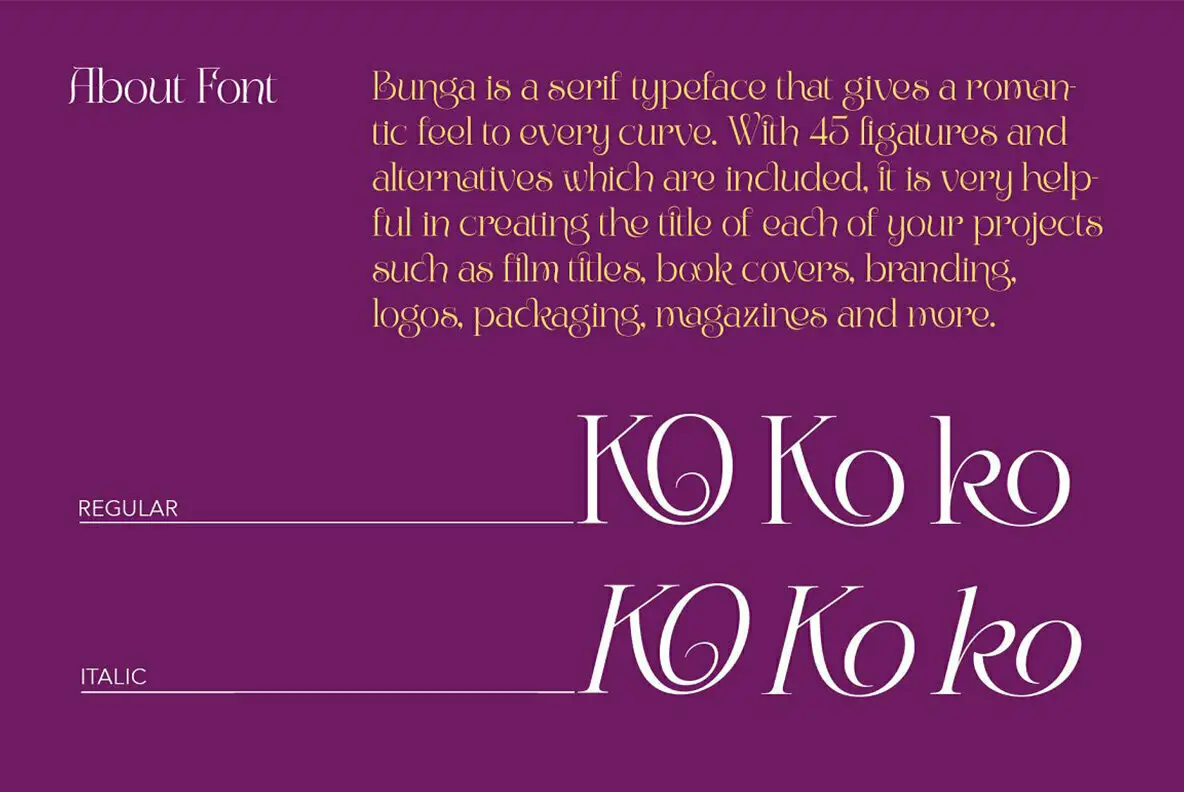 Bunga Font - FontPath