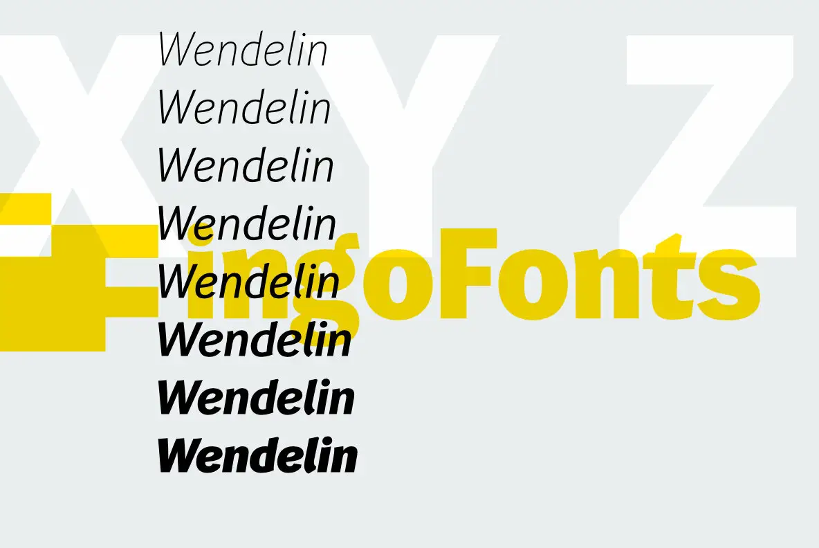 Wendelin Pro Font - YouWorkForThem