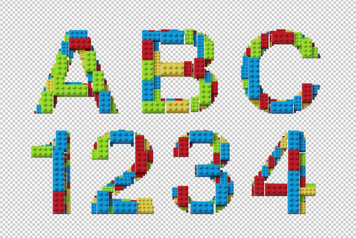 Lego Scatter SVG Font - YouWorkForThem