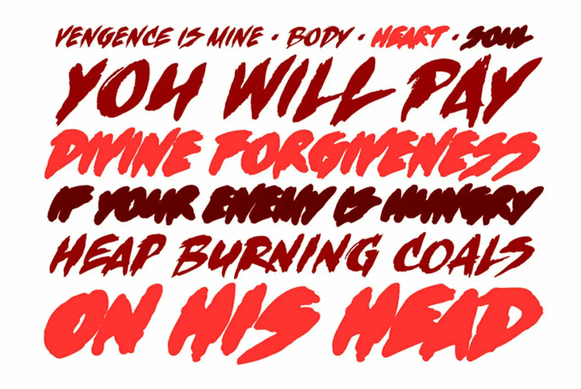 Vengeance is Mine Font - FontPath