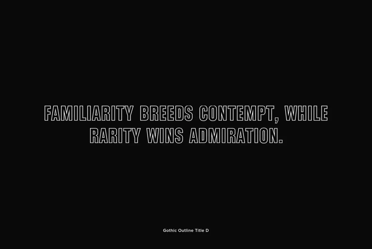 Gothic Outline Font - YouWorkForThem