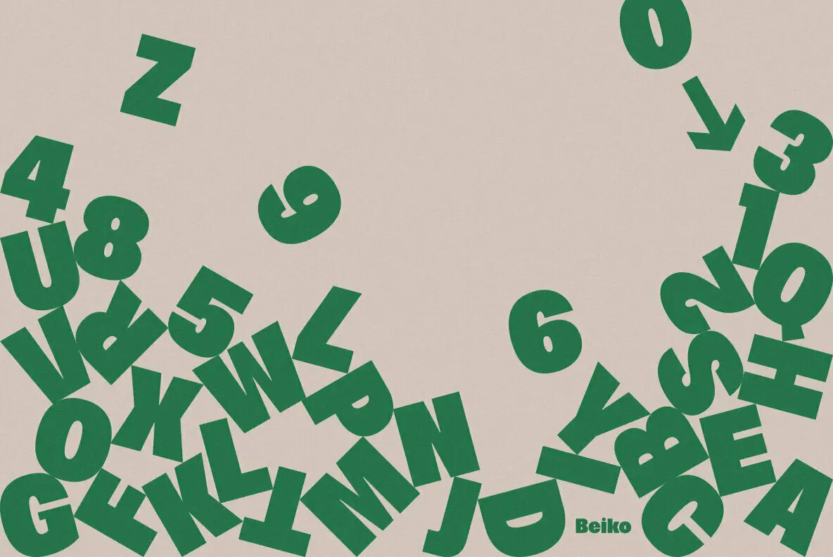 Beiko Heavy Font - FontPath