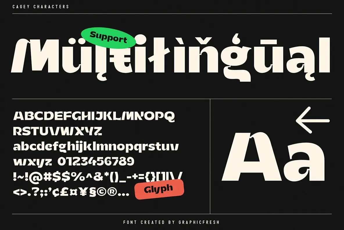 Cagey Font - YouWorkForThem