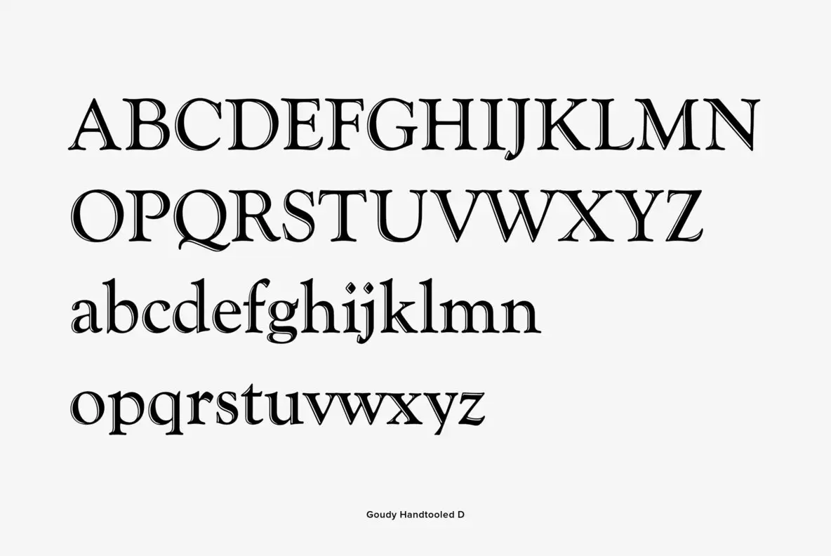 Goudy Handtooled Font - YouWorkForThem