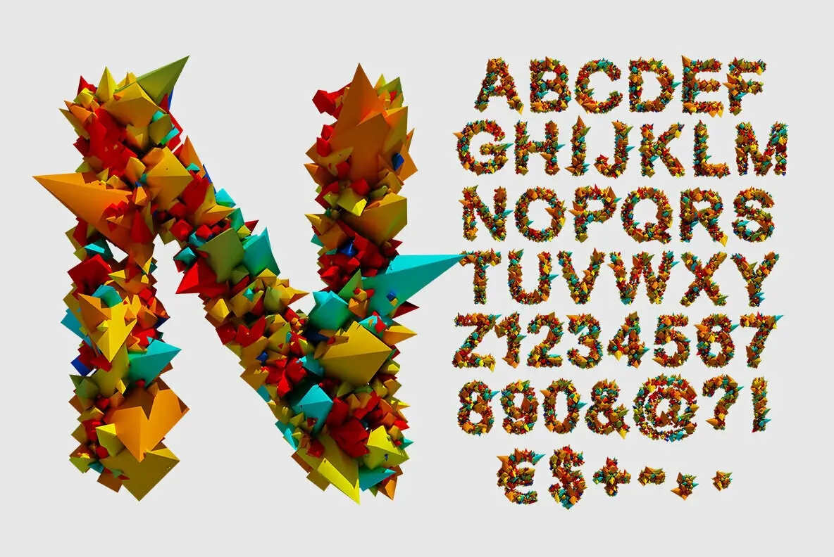 Color Explode SVG Font Font - FontPath
