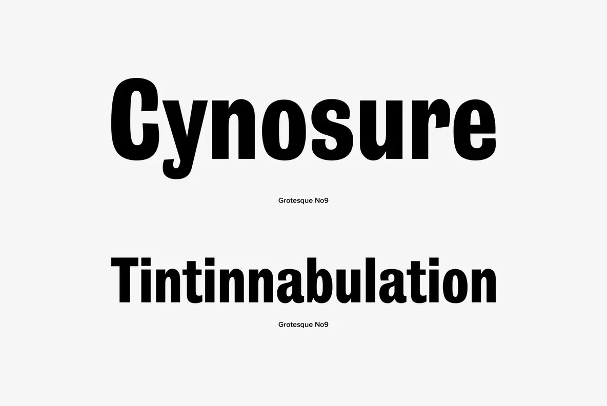 Grotesque No 9 Font - YouWorkForThem