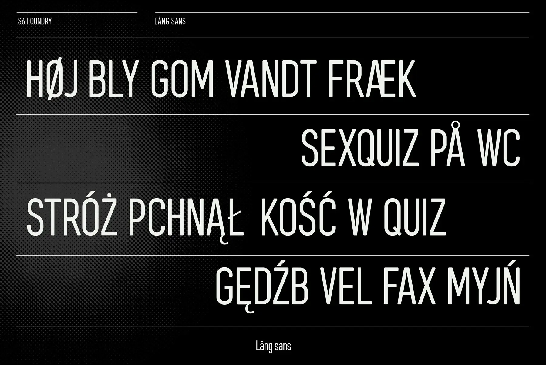 Lang Sans Font - YouWorkForThem