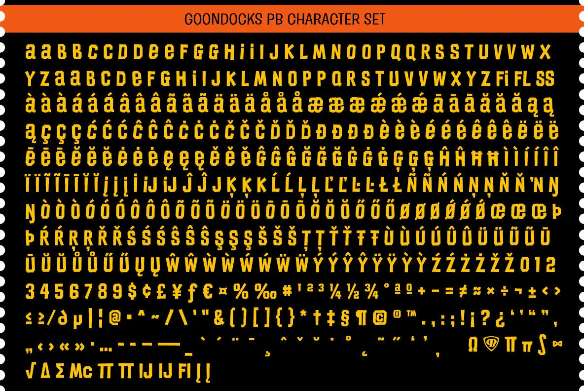 Goondocks PB Font - YouWorkForThem