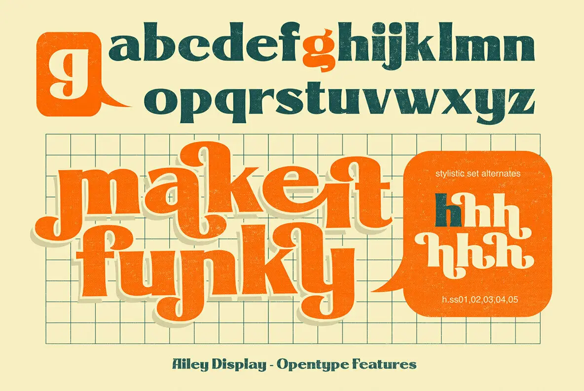 Ailey Display Font - YouWorkForThem