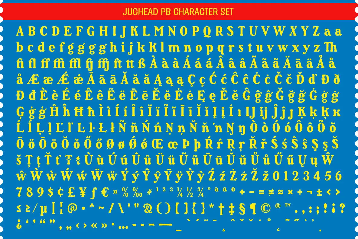 Jughead PB Font - YouWorkForThem