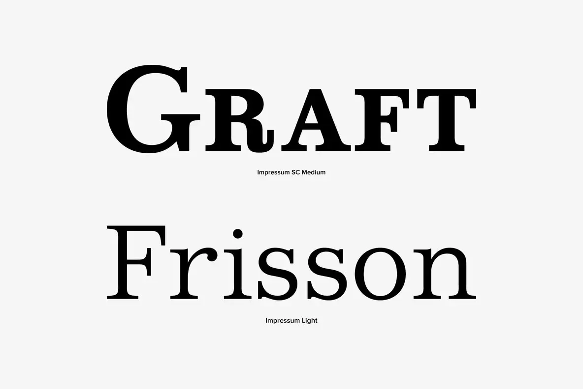 Impressum Font - YouWorkForThem