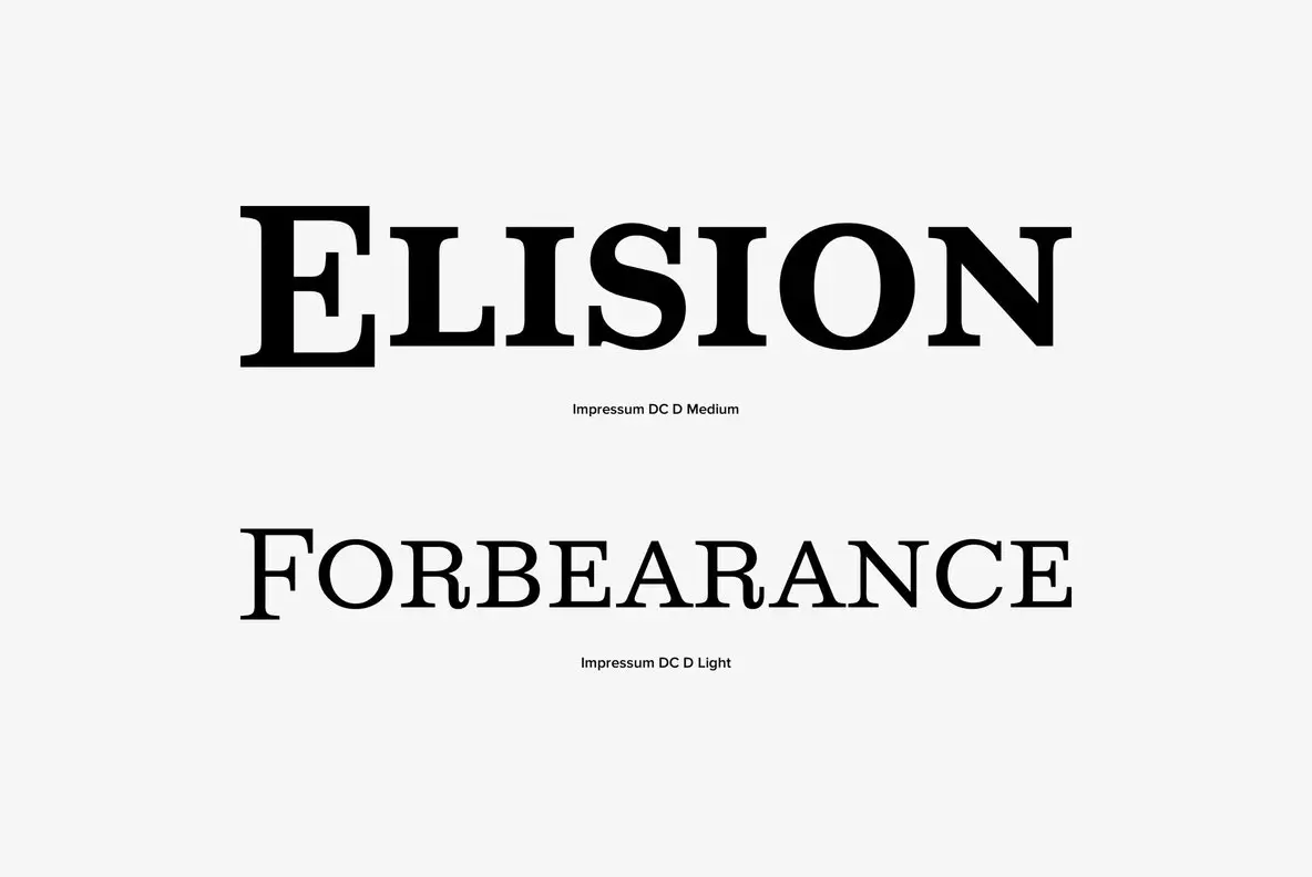 Impressum Font - YouWorkForThem