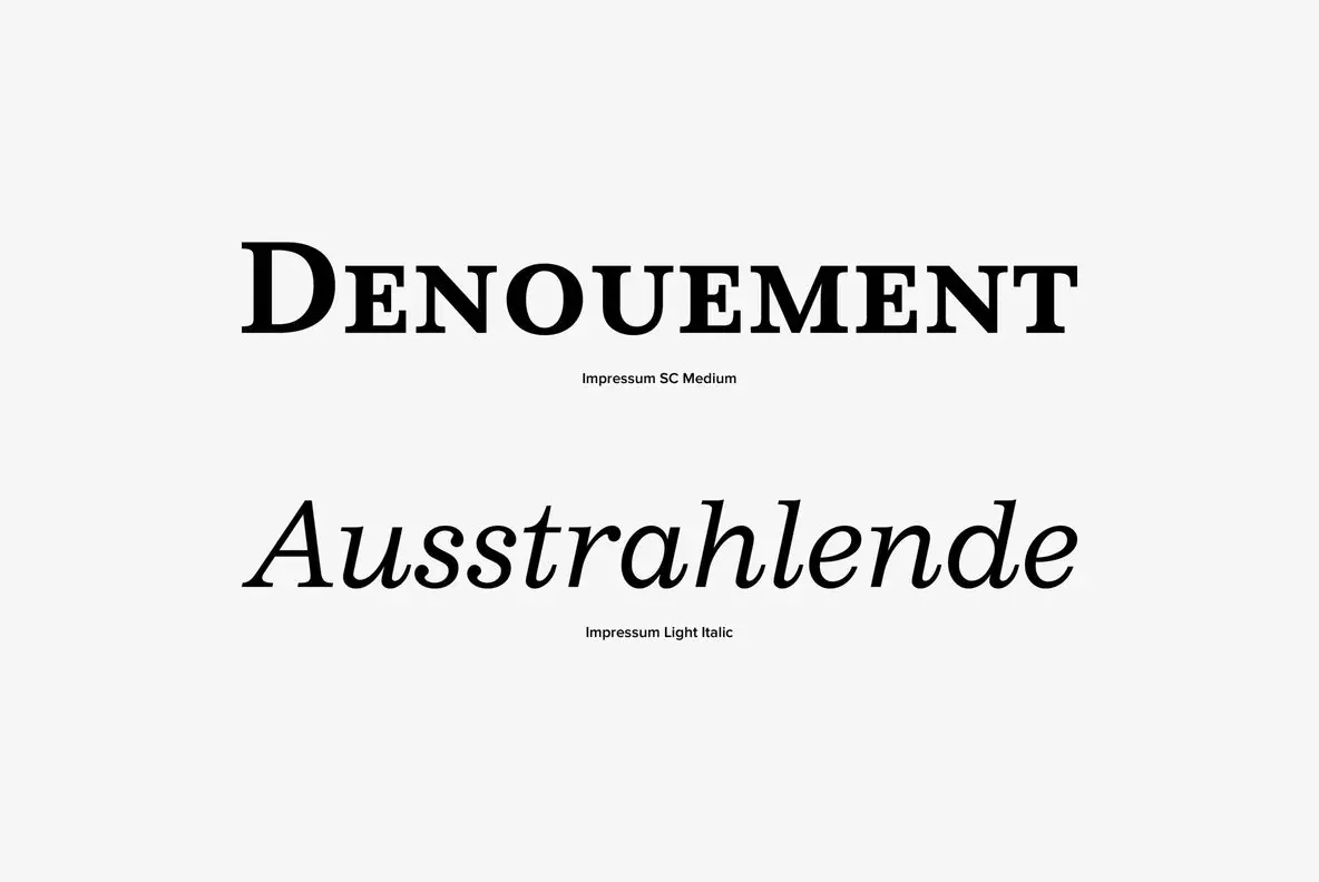 Impressum Font - YouWorkForThem