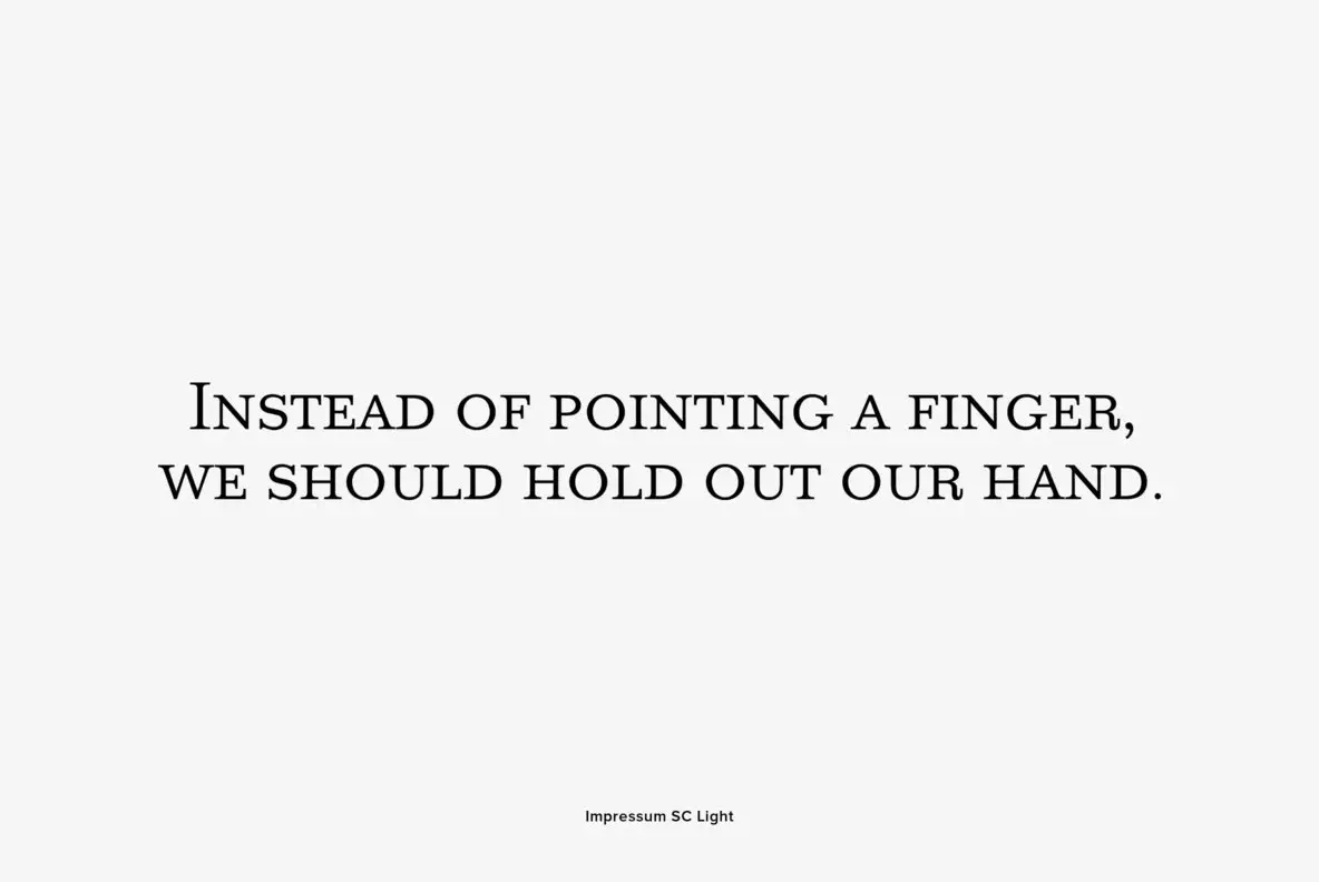 Impressum Font - YouWorkForThem