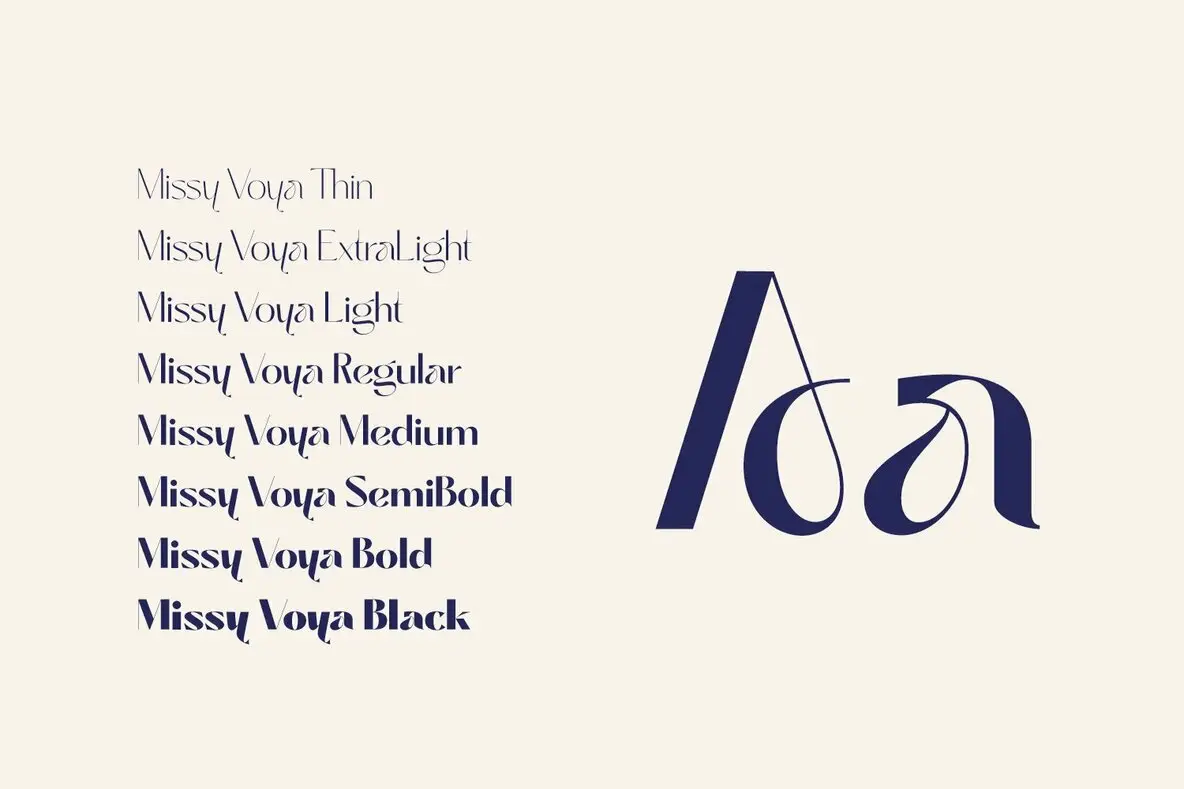 Missy Voya Font - YouWorkForThem