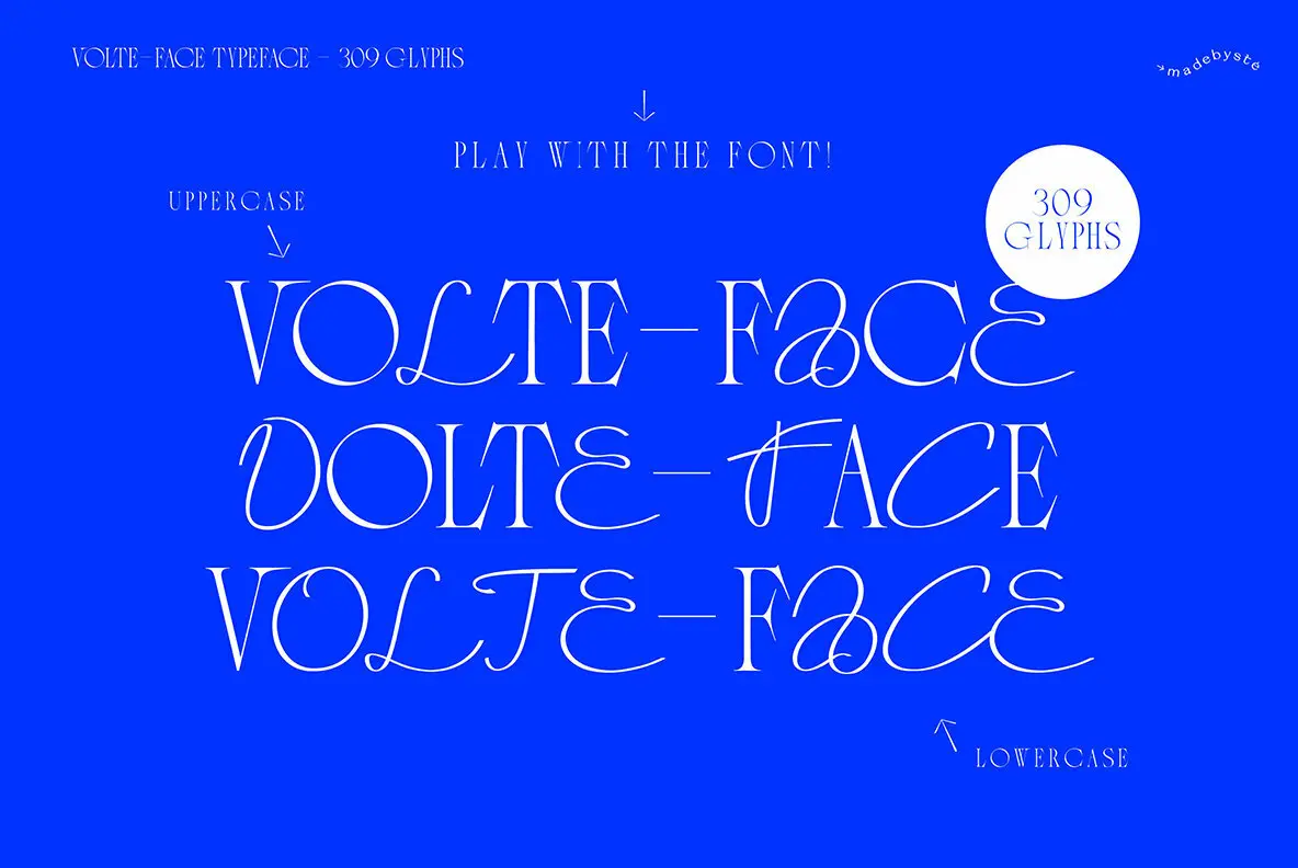 Volte Face Font - YouWorkForThem