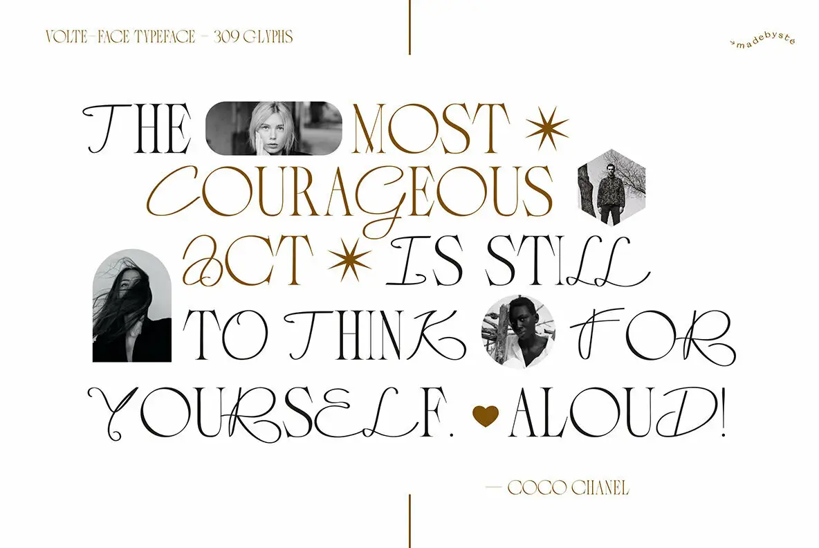 Volte Face Font - YouWorkForThem