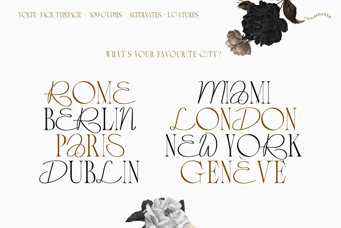 Volte Face Font - YouWorkForThem