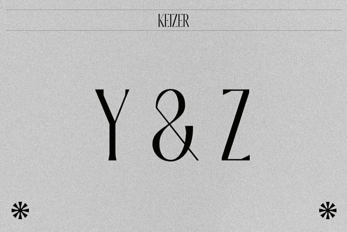 Keizer Font - YouWorkForThem