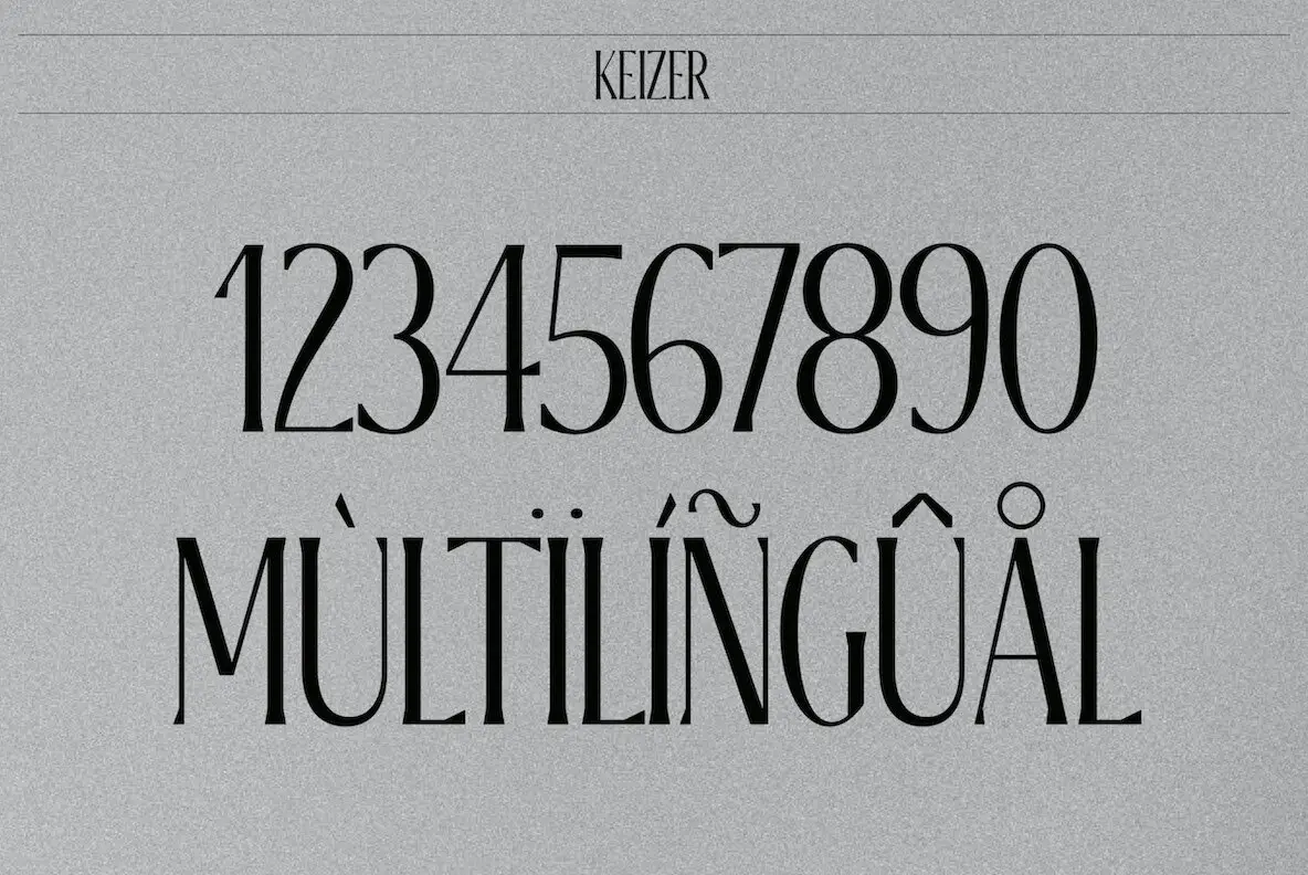 Keizer Font - YouWorkForThem
