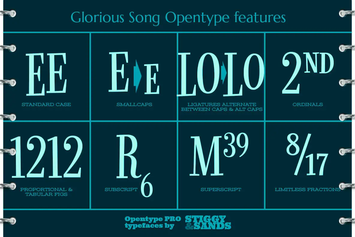 Glorious Song Font - YouWorkForThem