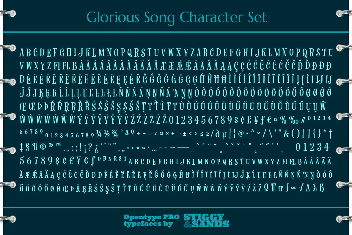 Glorious Song Font - FontPath