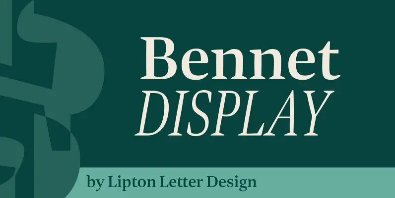 Lipton Letter Design Fonts - YouWorkForThem