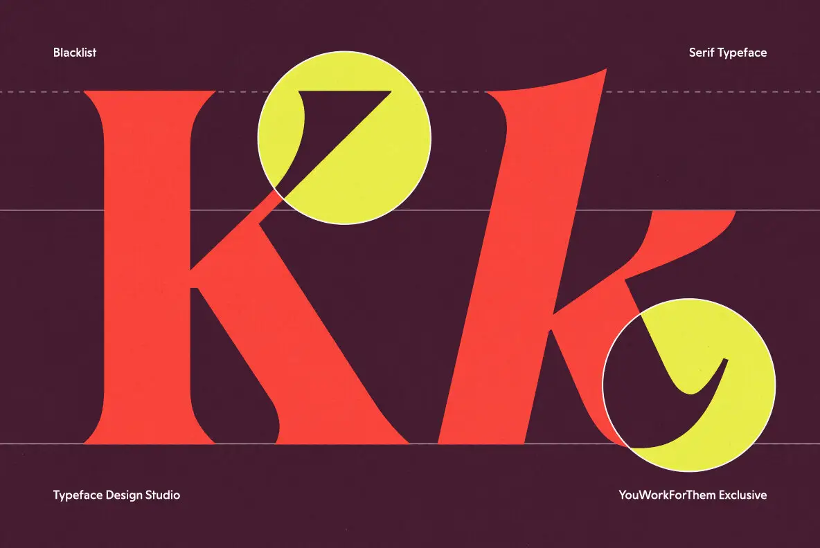 Blacklist Font - YouWorkForThem