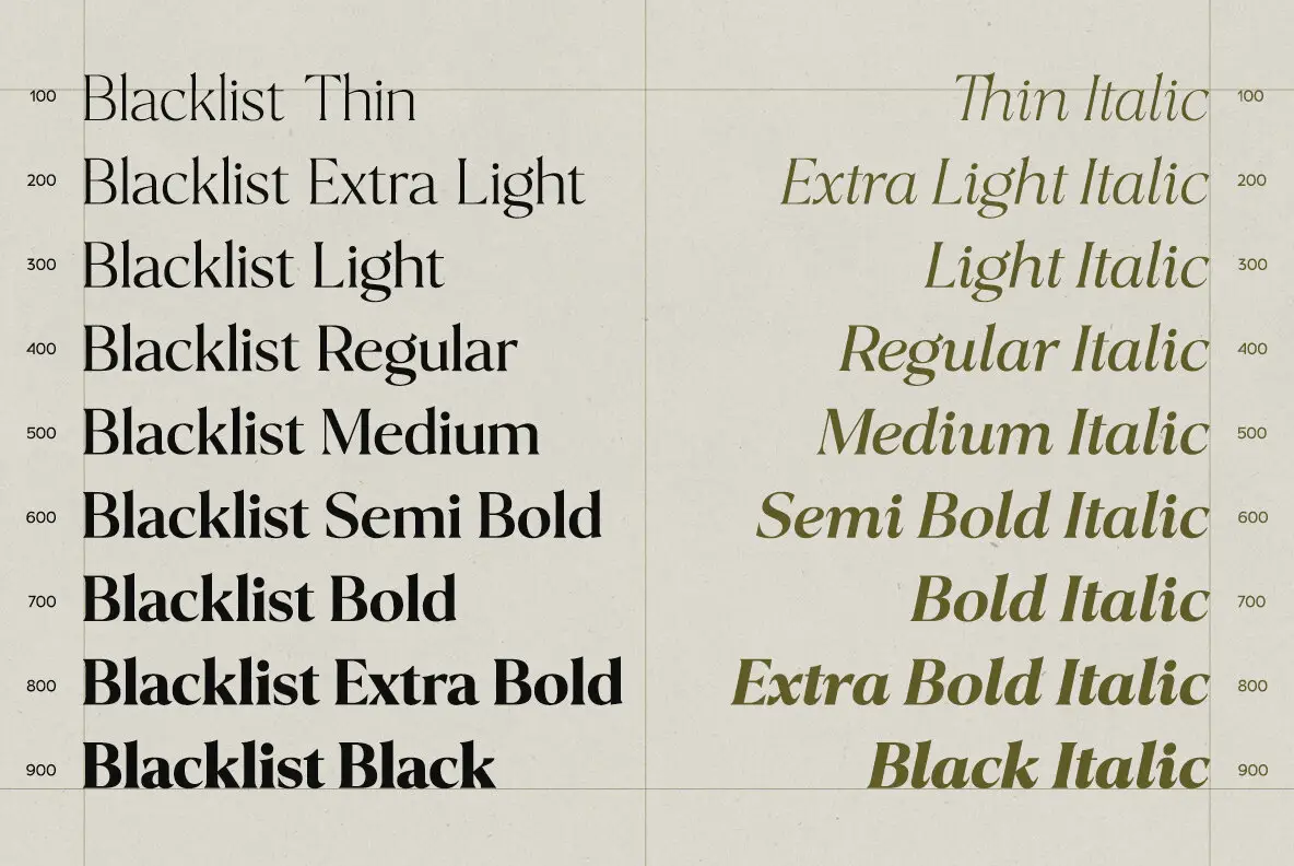 Blacklist Serif Family Font - YouWorkForThem