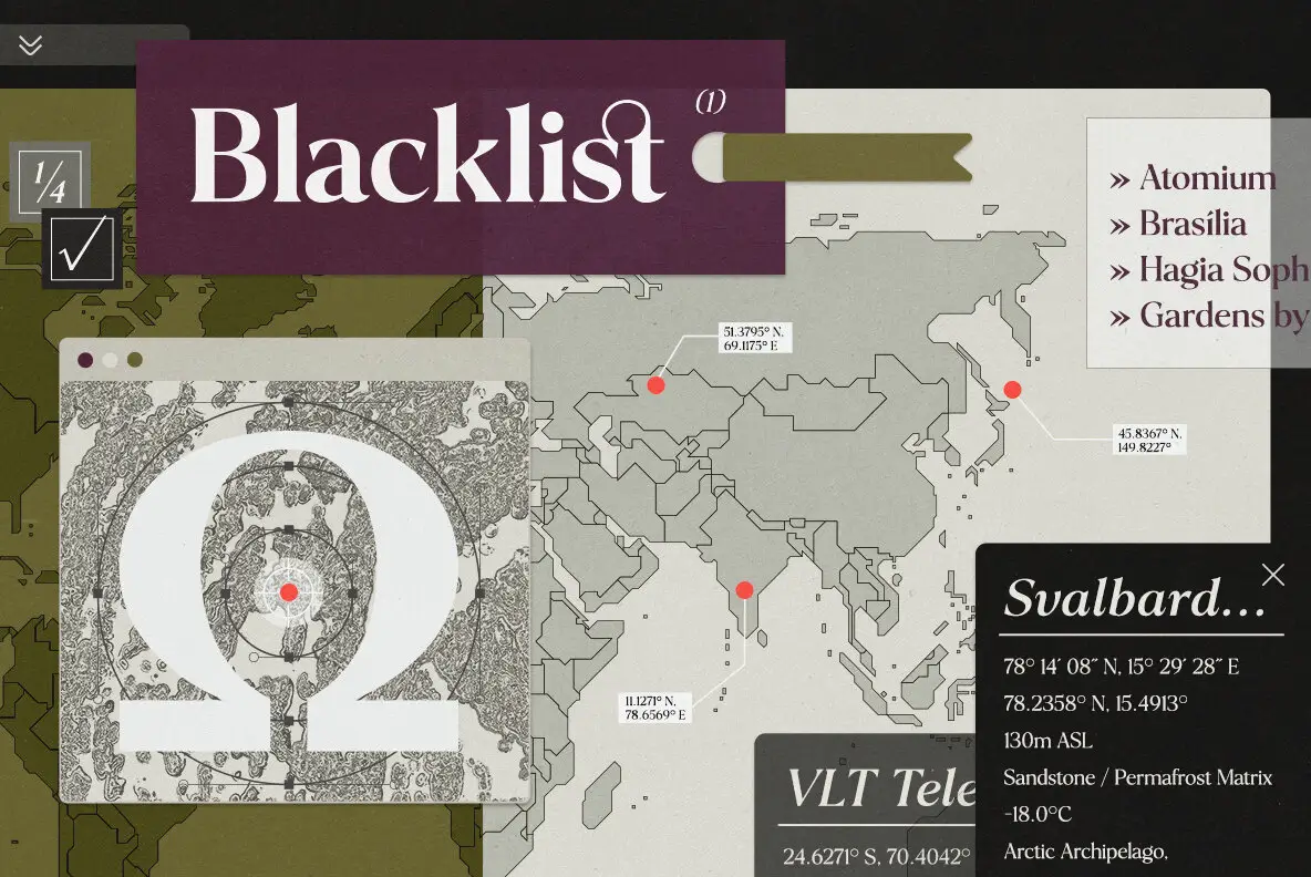 Blacklist Font - YouWorkForThem