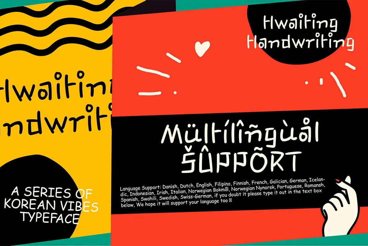 Hwaiting Handwriting Font - YouWorkForThem