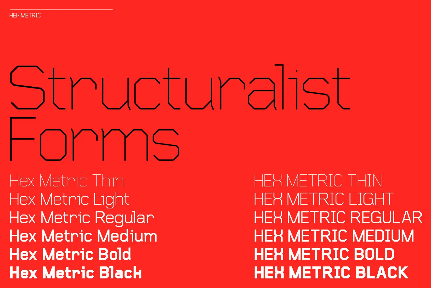 Hex Metric Font - YouWorkForThem
