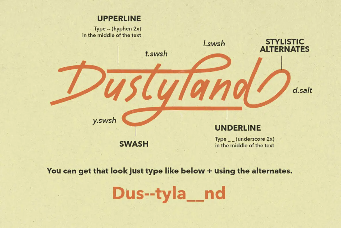 Dustyland Font - YouWorkForThem