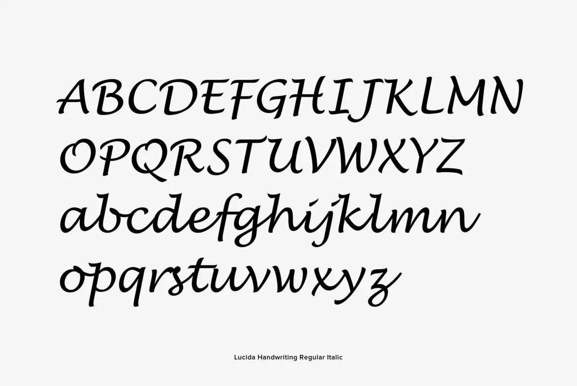 Lucida Handwriting Font - FontPath