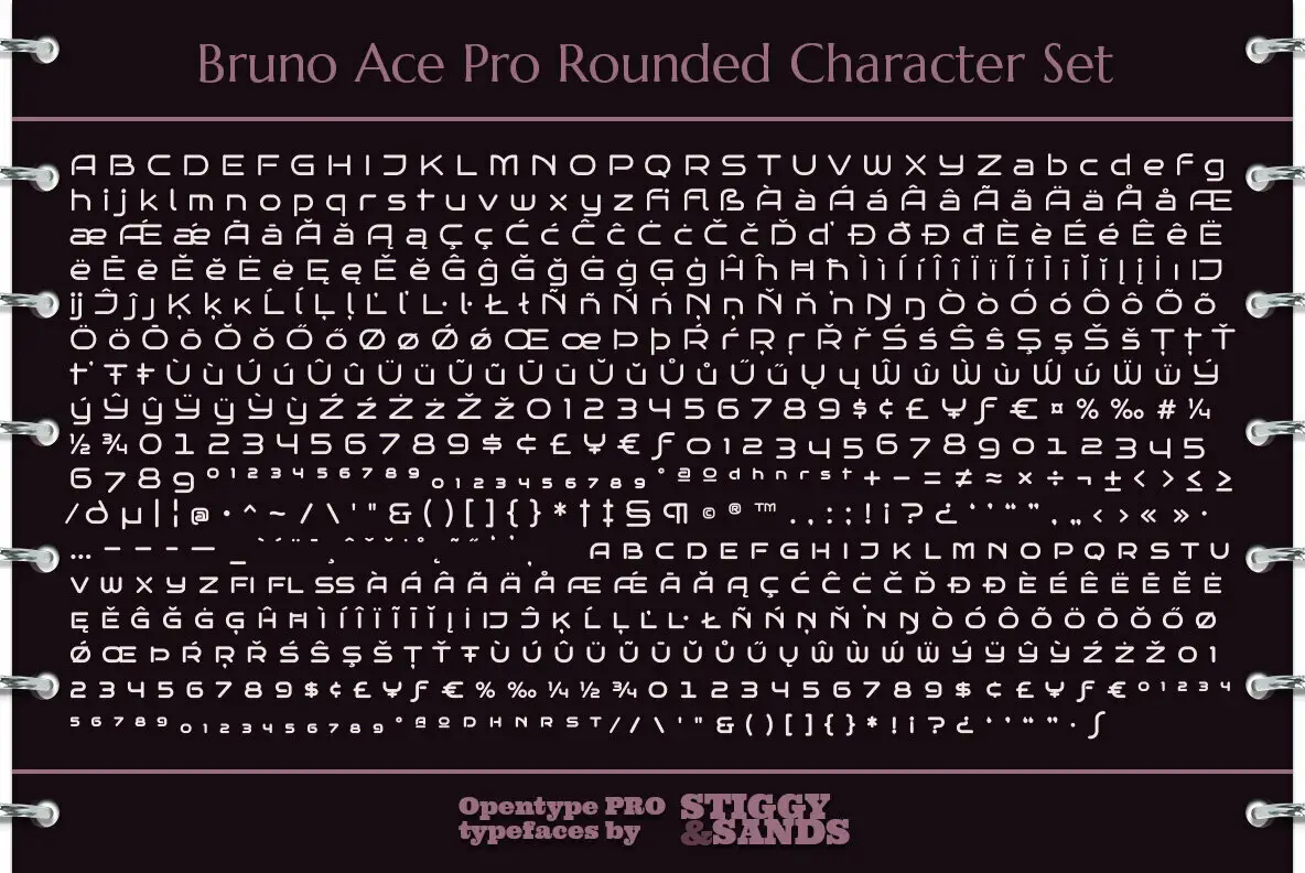 Bruno Ace Pro Rounded Font - FontPath