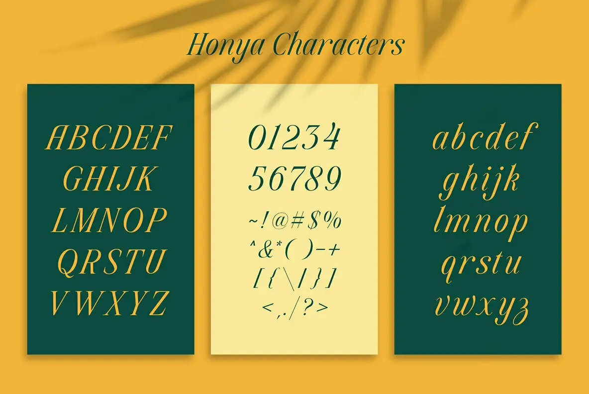 Honya Font - YouWorkForThem