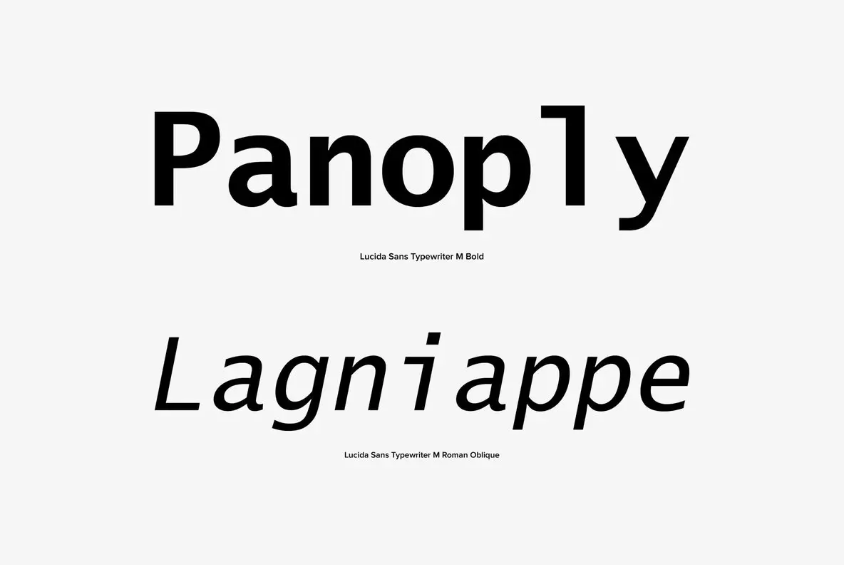 Lucida Sans Typewriter Font - FontPath