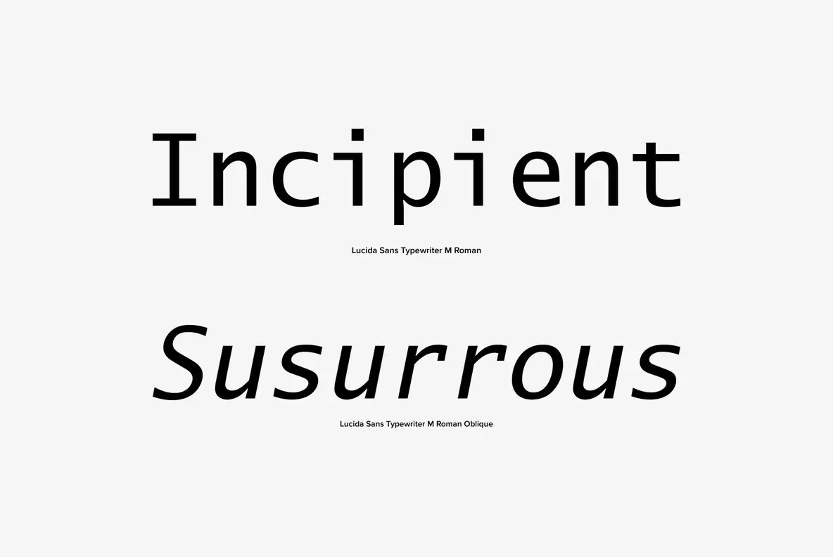 Lucida Sans Typewriter Font - FontPath