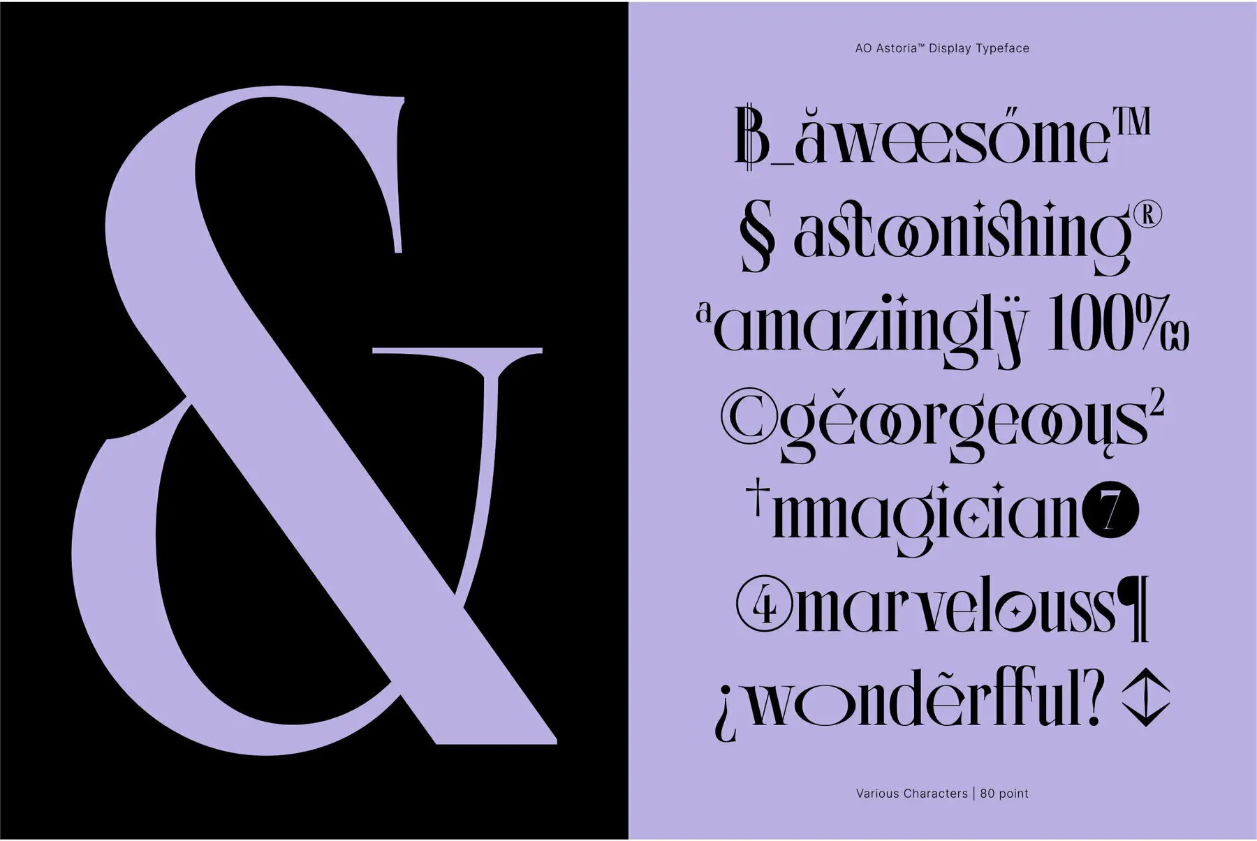 AO Astoria Font - YouWorkForThem