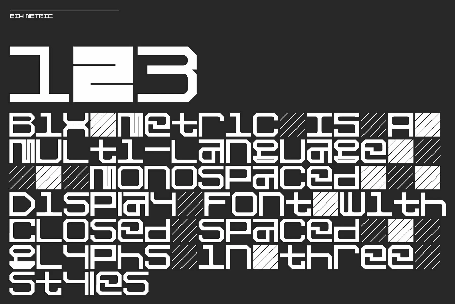 Bix Metric Font - YouWorkForThem